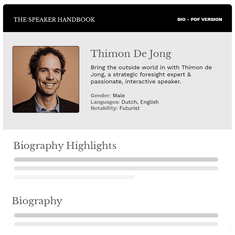 For Speakers - The Speaker Handbook